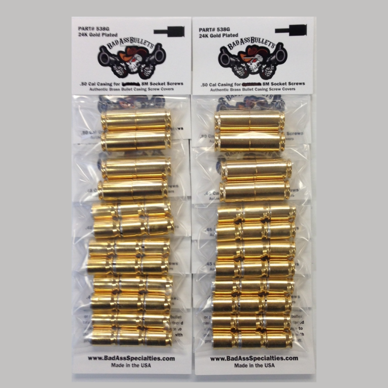 Indian Scout Authentic Bullet Casing Screw Cover Kit - Badass Specialties