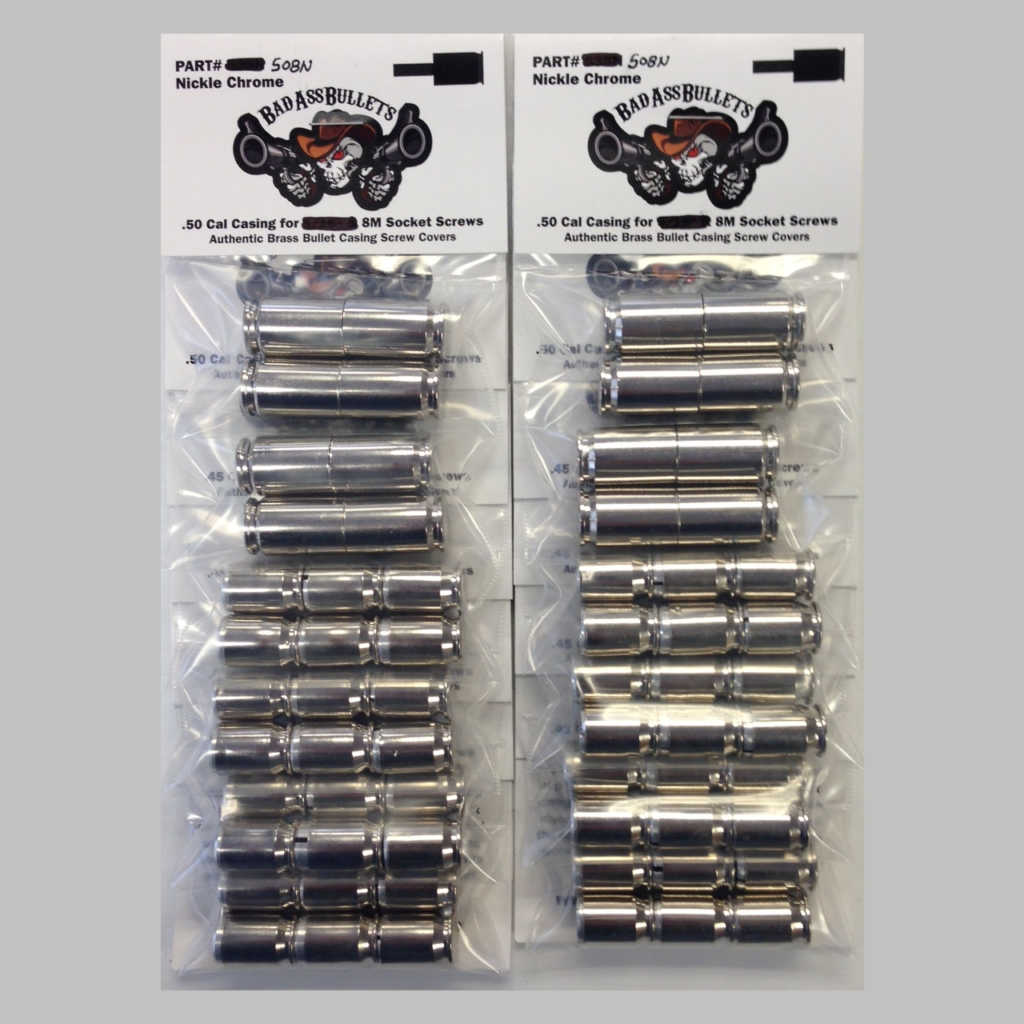 Indian Scout Authentic Bullet Casing Screw Cover Kit - Badass Specialties