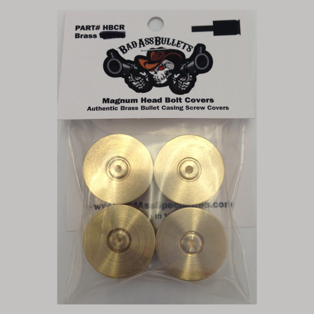 Magnum Bullet Casing Head Bolt Cover for Harley-Davidson - Badass ...