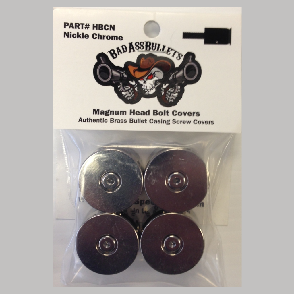 Magnum Bullet Casing Head Bolt Cover for Harley-Davidson - Badass ...