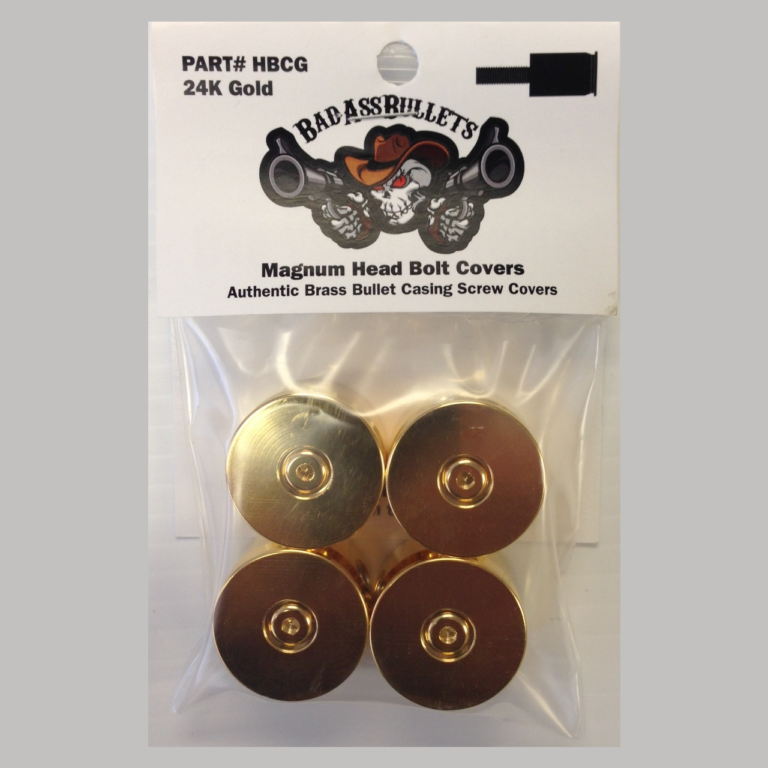 Magnum Bullet Casing Head Bolt Cover for Harley-Davidson - Badass ...